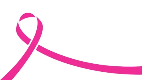 Animated breast cancer ribbon | Stock Video | Pond5