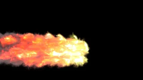 Animated burst of fire from left to righ... | Stock Video | Pond5
