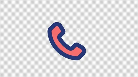Animated call failure color ui icon | Stock Video | Pond5