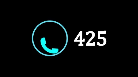 Animated call icon with increasing numbe... | Stock Video | Pond5