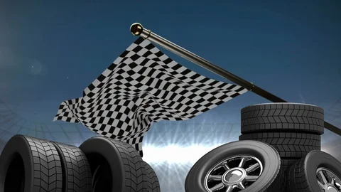 Animated car wheels video | Stock Video | Pond5