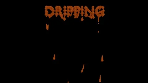 Animated caramel dripping text dripping ... | Stock Video | Pond5