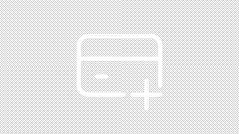 Animated card white line ui icon set | Stock Video | Pond5