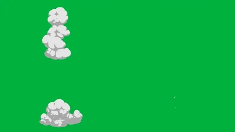 Animated cartoon 2d smoke puff swirl dro... | Stock Video | Pond5