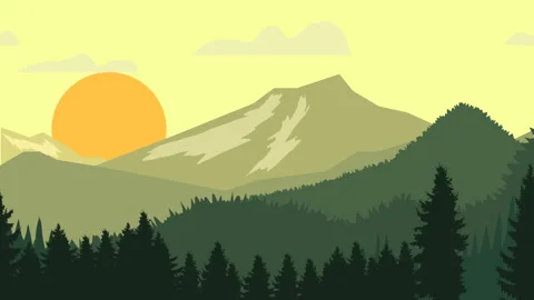 Animated cartoon background. Looped anim... | Stock Video | Pond5