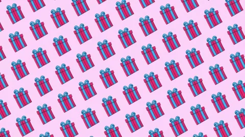 Animated Cartoon Gift Boxes Background | Stock Video | Pond5