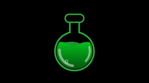 Animated cartoon laboratory potion bottl... | Stock Video | Pond5