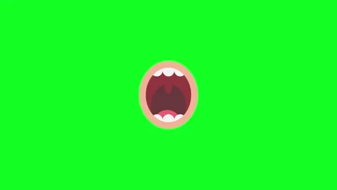 Animated Cartoon Lips Movement Animated Stock Video Pond5