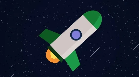 Animated Rocket Ship Stock Video Footage | Royalty Free Animated Rocket Ship Videos | Pond5