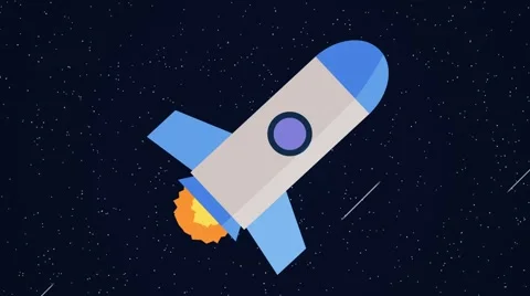 Animated Rocket Ship Stock Video Footage | Royalty Free Animated Rocket ...