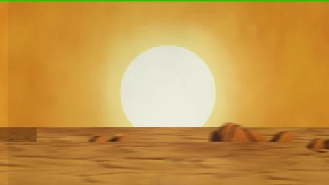 Animated Cartoon Scene with Moving Sun B... | Stock Video | Pond5