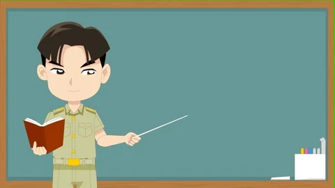 Teacher Teaching Cartoon Stock Video Footage | Royalty Free Teacher ...