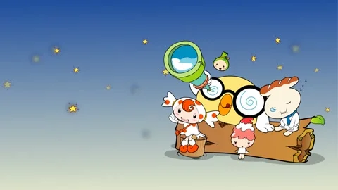 animated cartoons characters background,... | Stock Video | Pond5