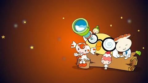 animated cartoons characters background,... | Stock Video | Pond5