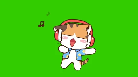 Cat Headphones Stock Videos – Royalty-Free HD & 4K Videos | Pond5