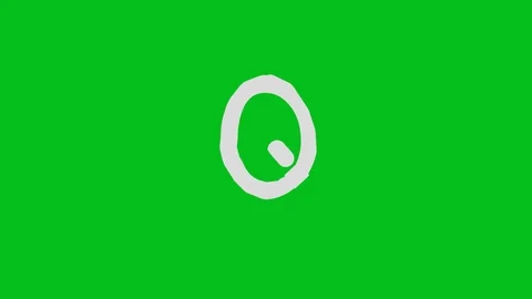 Animated Character Q Letter in Write on ... | Stock Video | Pond5