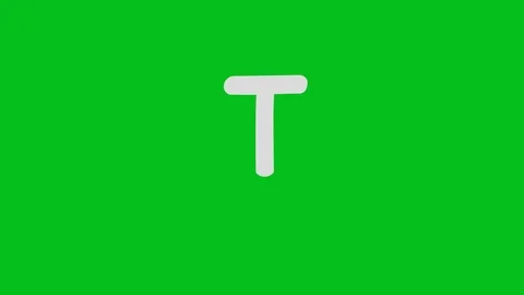 Animated Character T Letter in Write on ... | Stock Video | Pond5