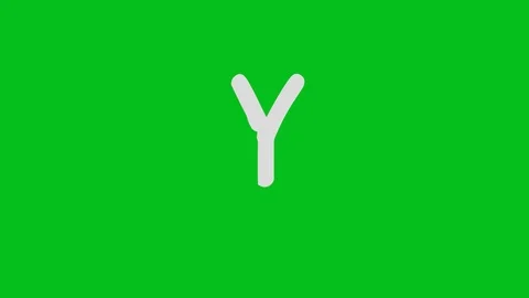 Animated Character Y Letter in Write on ... | Stock Video | Pond5