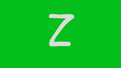 Animated Character Z Letter in Write on ... | Stock Video | Pond5