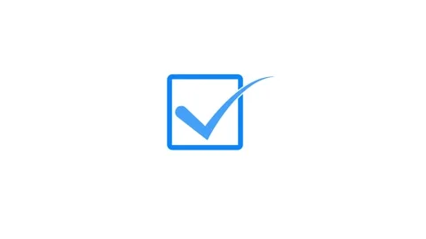 Animated Check mark icon, positive symbo... | Stock Video | Pond5