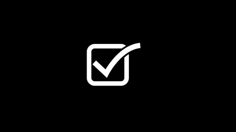 Animated Check mark icon, positive symbo... | Stock Video | Pond5