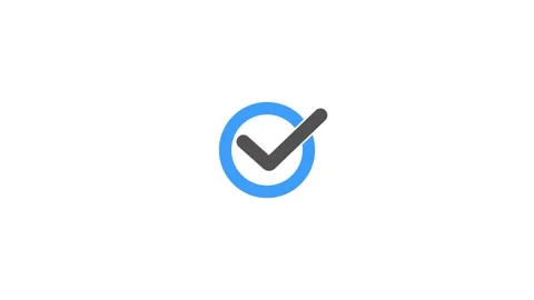 Animated Check mark icon, positive symbo... | Stock Video | Pond5