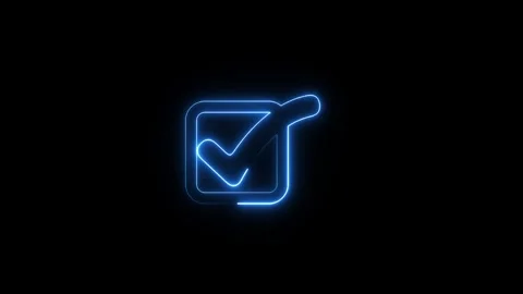 Animated Check mark icon, positive symbo... | Stock Video | Pond5