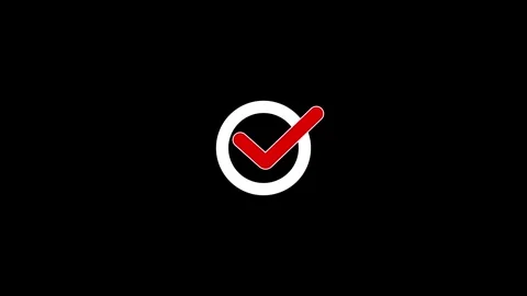 Animated Check mark icon, positive symbo... | Stock Video | Pond5