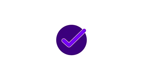 Animated Check mark icon, positive symbo... | Stock Video | Pond5