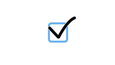 Animated Check mark icon, positive symbo... | Stock Video | Pond5
