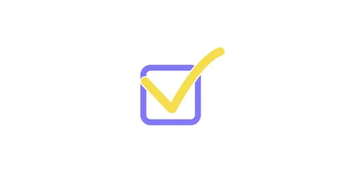 Animated Check mark icon, positive symbo... | Stock Video | Pond5