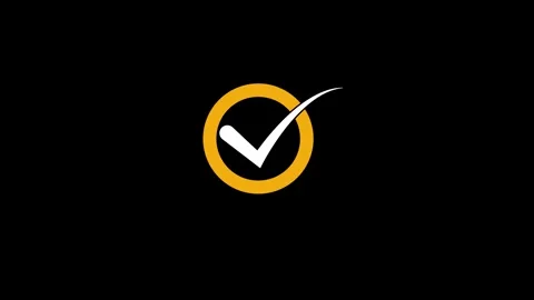 Animated Check mark icon, positive symbo... | Stock Video | Pond5