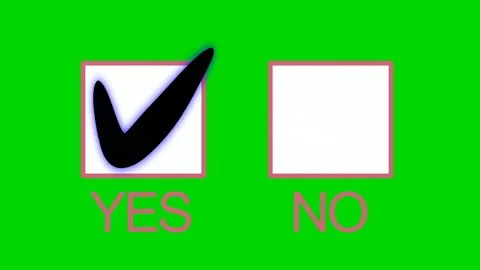 ANIMATED CHECK MARK on square YES checkb... | Stock Video | Pond5