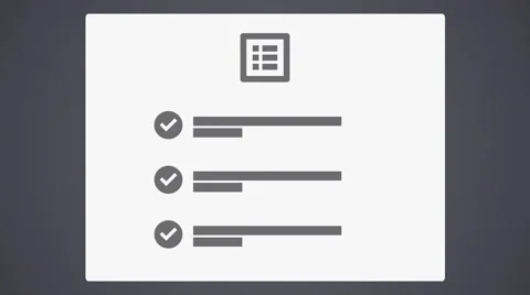 Animated checklist | Stock Video | Pond5
