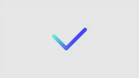 Animated checkmark gradient ui icon | Stock Video | Pond5