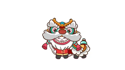 Animated Chinese Lion Dance for Lunar Ne... | Stock Video | Pond5