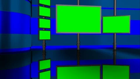 Animated chroma key green shiny virtual ... | Stock Video | Pond5
