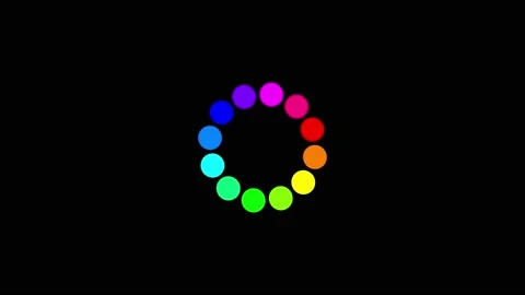 Animated circle color wheel for graphics... | Stock Video | Pond5