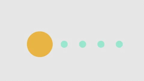 Animated circle eats dots preloader | Stock Video | Pond5