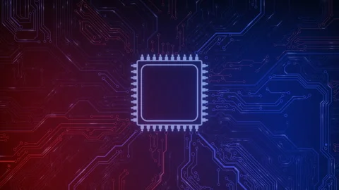 Animated circuit board. Digital technolo... | Stock Video | Pond5