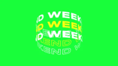 Animated Circular Motion Weekend icon ba... | Stock Video | Pond5