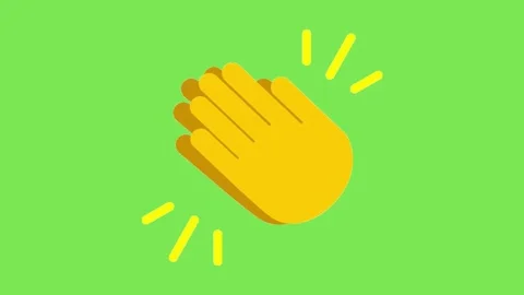 Animated Clapping Emoji Celebration Emot... | Stock Video | Pond5