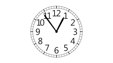 Animated Clock Time Ticking Stock Footage ~ Royalty Free Stock Videos ...