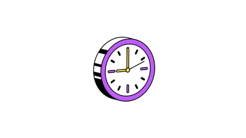 Animated Clock icon background, logo sym... | Stock Video | Pond5