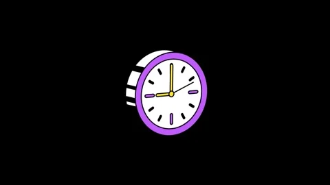 Animated Clock icon background, logo sym... | Stock Video | Pond5