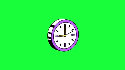 Animated Clock icon background, logo sym... | Stock Video | Pond5