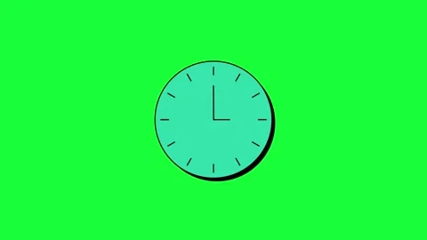 Animated Clock icon background, logo sym... | Stock Video | Pond5