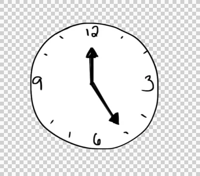 Animated Clock illustration whiteboard s... | Stock Video | Pond5