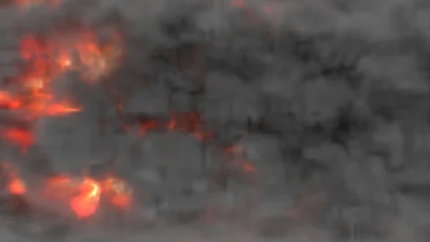 Animated Close up of burst of fire clust... | Stock Video | Pond5