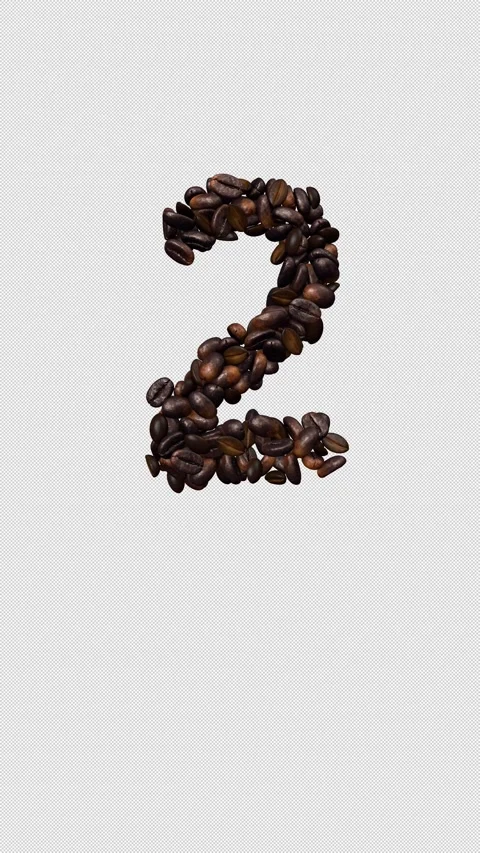 Animated Coffee typeface text with alpha... | Stock Video | Pond5